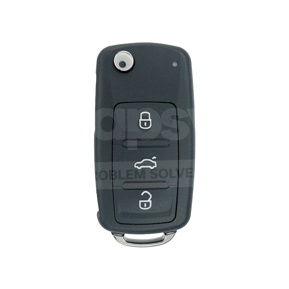 Volkswagen Caddy 2016-2020 3 Buttons Flip Remote Key P/N: 5K0-837-202 ...