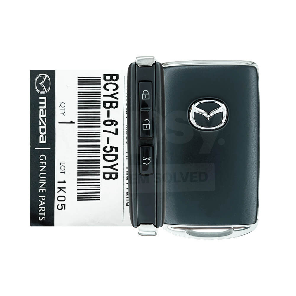 Mazda 3 2019-2023 3 Buttons Original Smart/Prox Key P/N: BCYB-67-5DYB ...